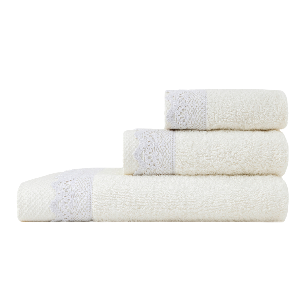Πετσέτες Μπάνιου Σετ 3τμχ Demur Off White 480gr/m² - Nima ...